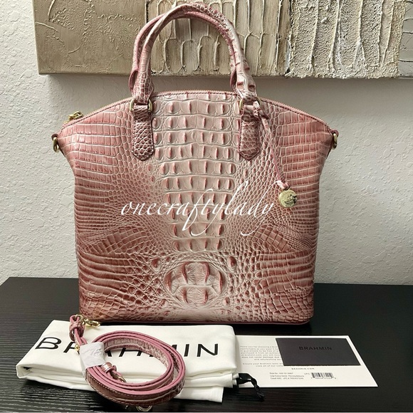 Brahmin | Bags | Brahmin Duxbury Satchel Pink Icing Melbourne Weye ...